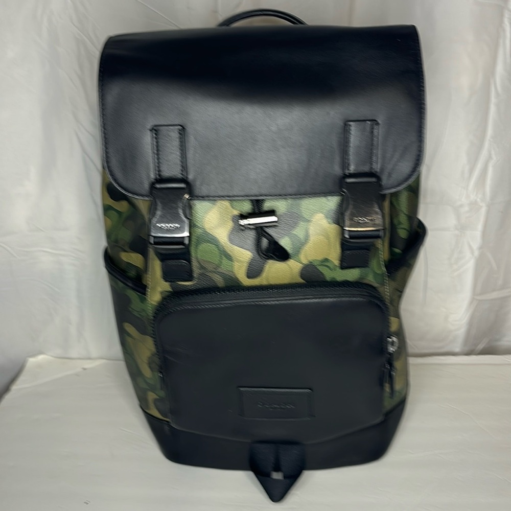 Coach Unisex Track Backpack In Signature Canvas With … - Gem